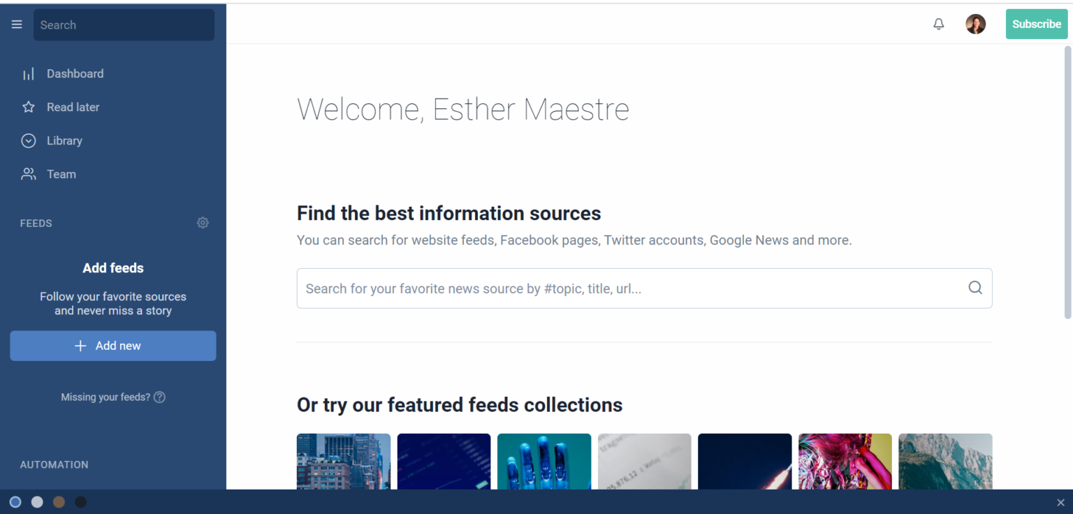 Tipos de agregadores de contenidos • Esther Maestre